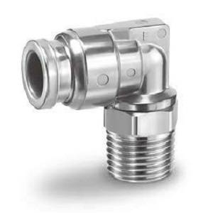 SMC KQG2L06-M5-F KQG2-F 系列 适合FDA接头 SUS316快换接头 适合管子:公制尺寸 连接螺纹:M,R,Rc 弯头 - 致远辉煌